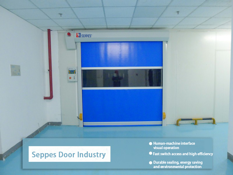 Hand automatic control method for fast rolling door - High speed door